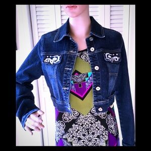 Vintage | Jackets & Coats | Vintagesuper Cool Cropped Denim Jacketmint ...